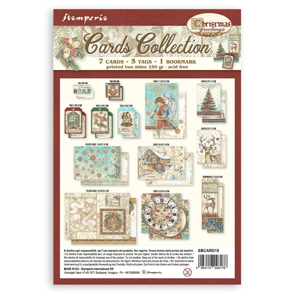 Stamperia Cards Collection - Christmas Greetings – European Papercrafts