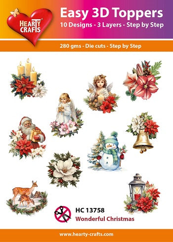 Easy 3D Card Toppers - Wonderful Christmas – European Papercrafts