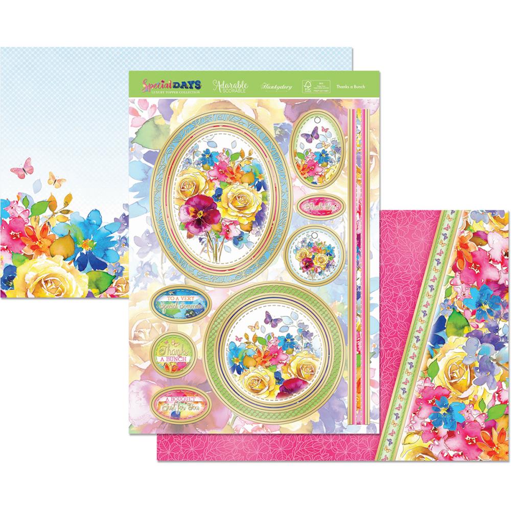 Hunkydory Special Days A4 Topper Set - Thanks a Bunch – European ...
