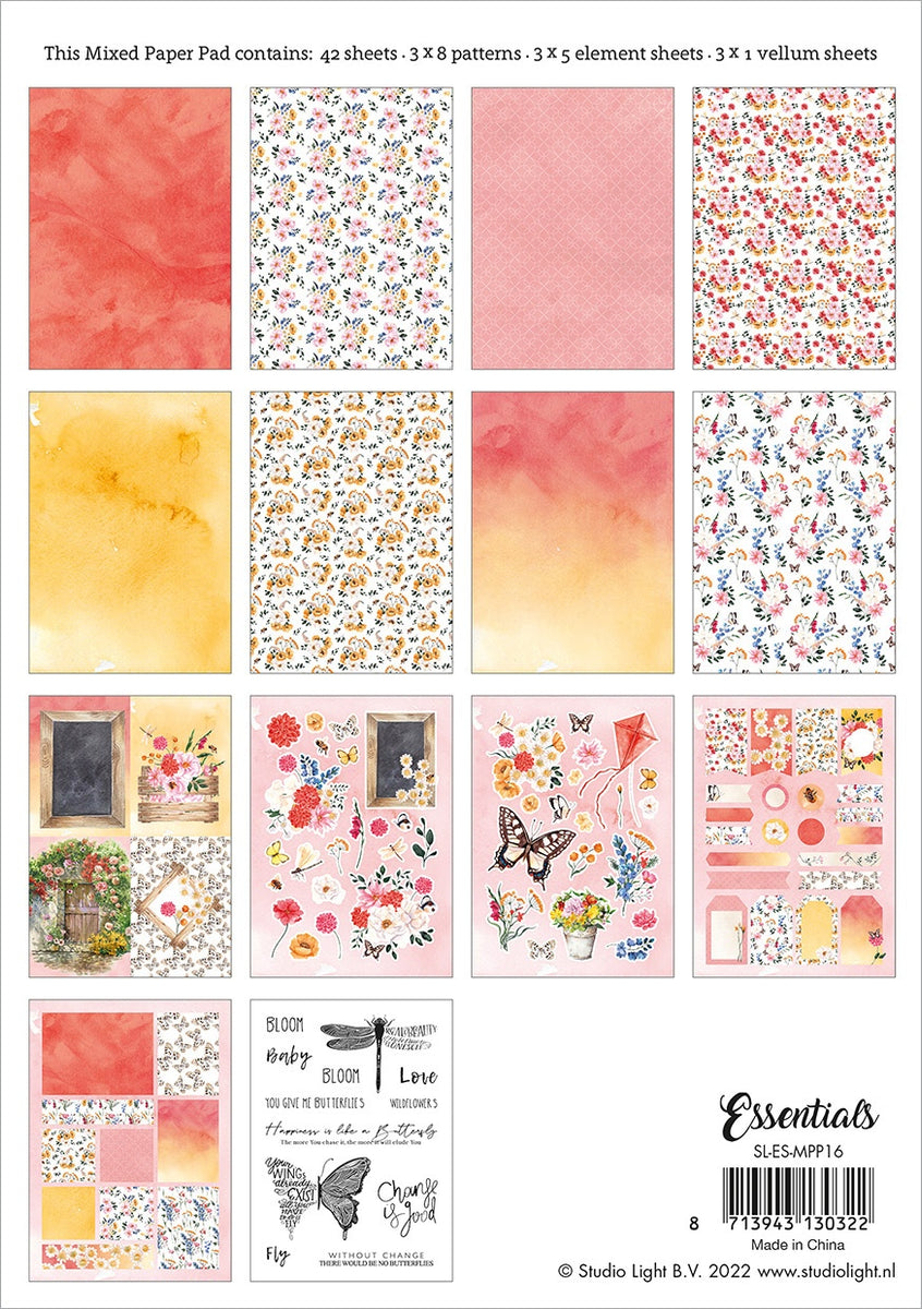Studio Light Mixed Paper Pad – European Papercrafts
