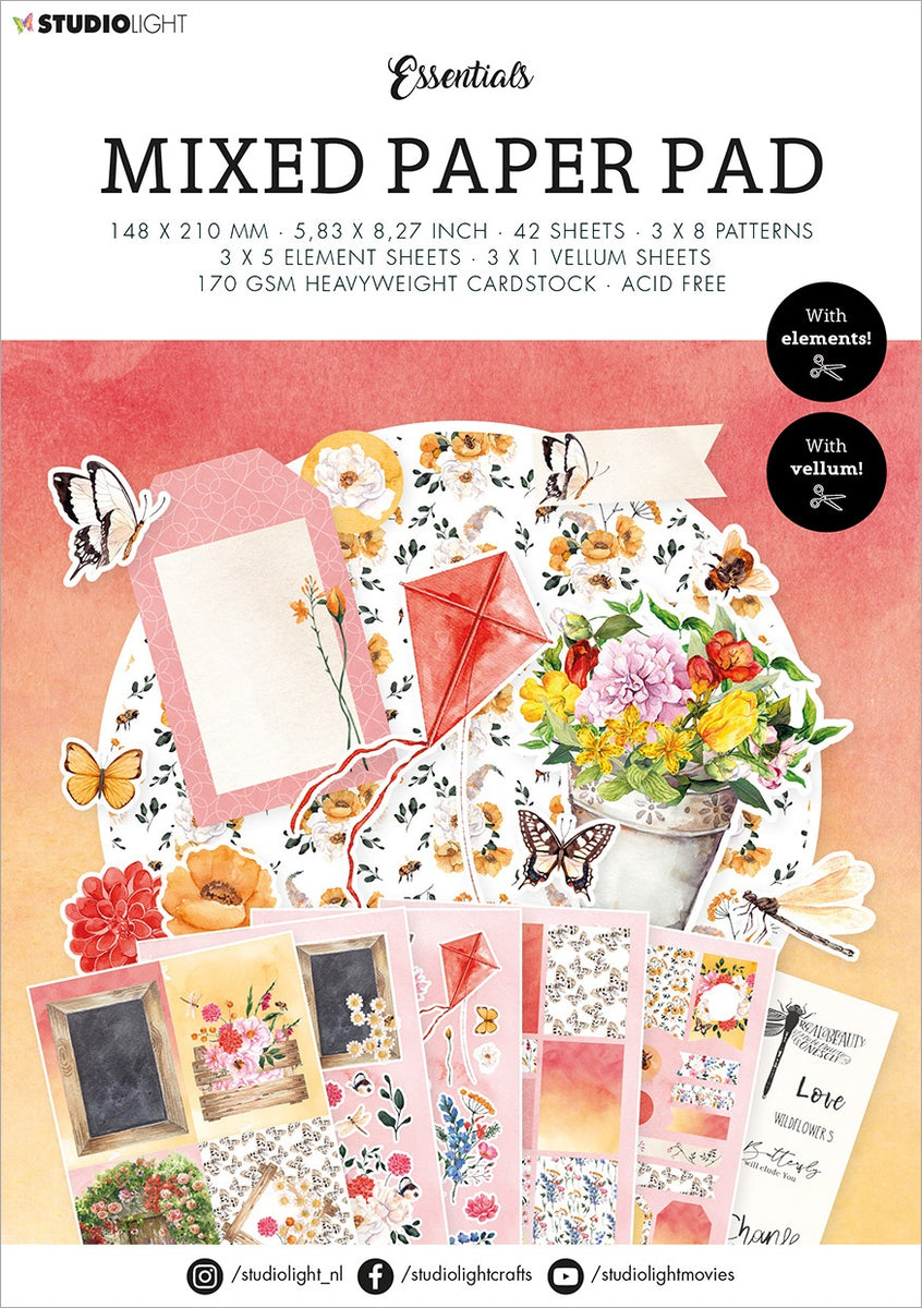 Studio Light Mixed Paper Pad – European Papercrafts
