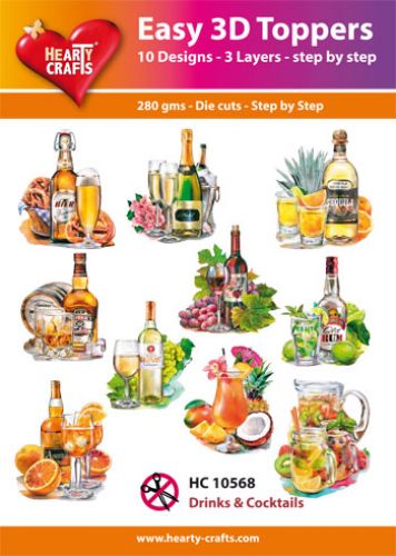 Easy 3D-Toppers Drinks & Cocktails – European Papercrafts